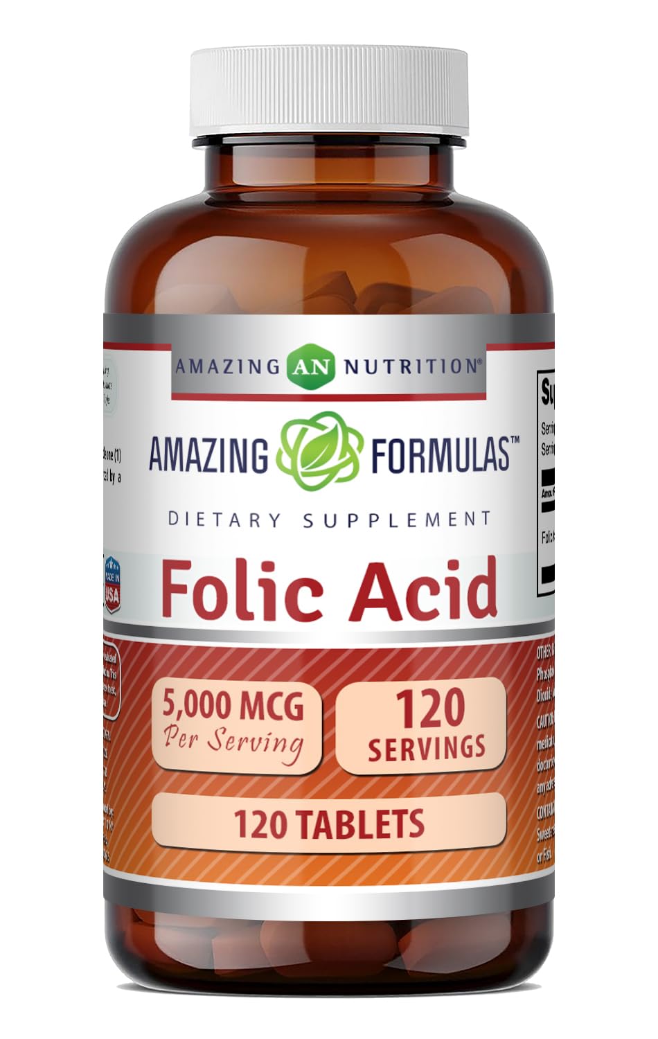high potency folate supplement tablets