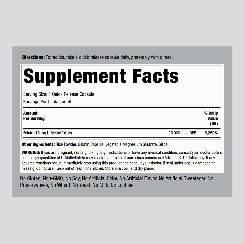 High potency folate supplement
