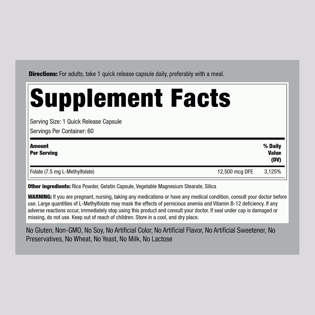 High potency folate supplement