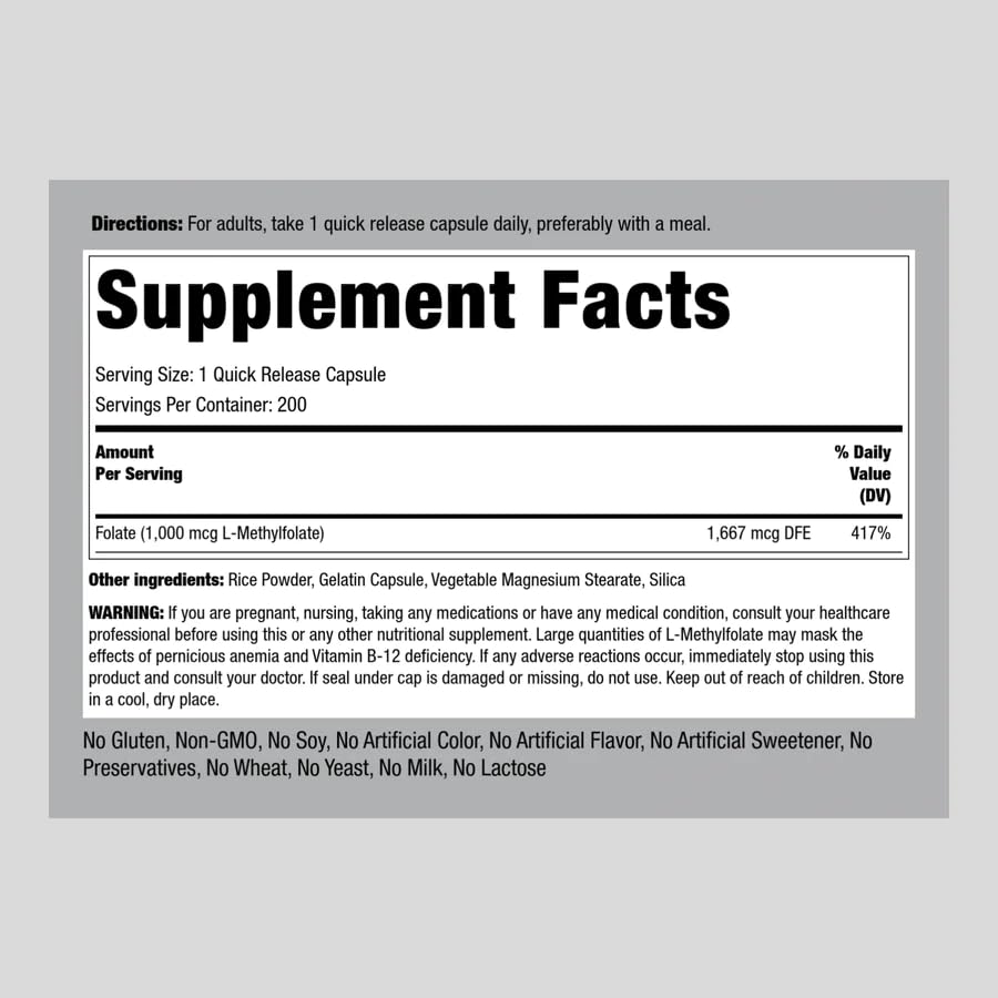 High potency folate supplement