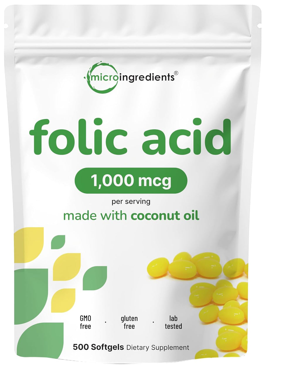 high potency folic acid softgels