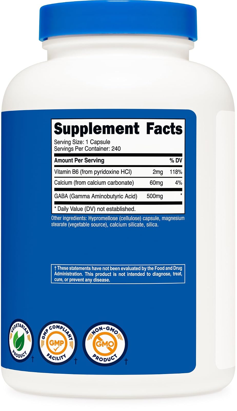 High potency GABA vitamin B complex formula