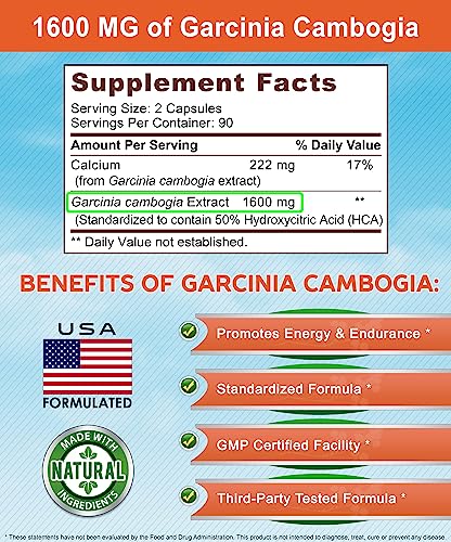 high potency garcinia cambogia 1600 mg