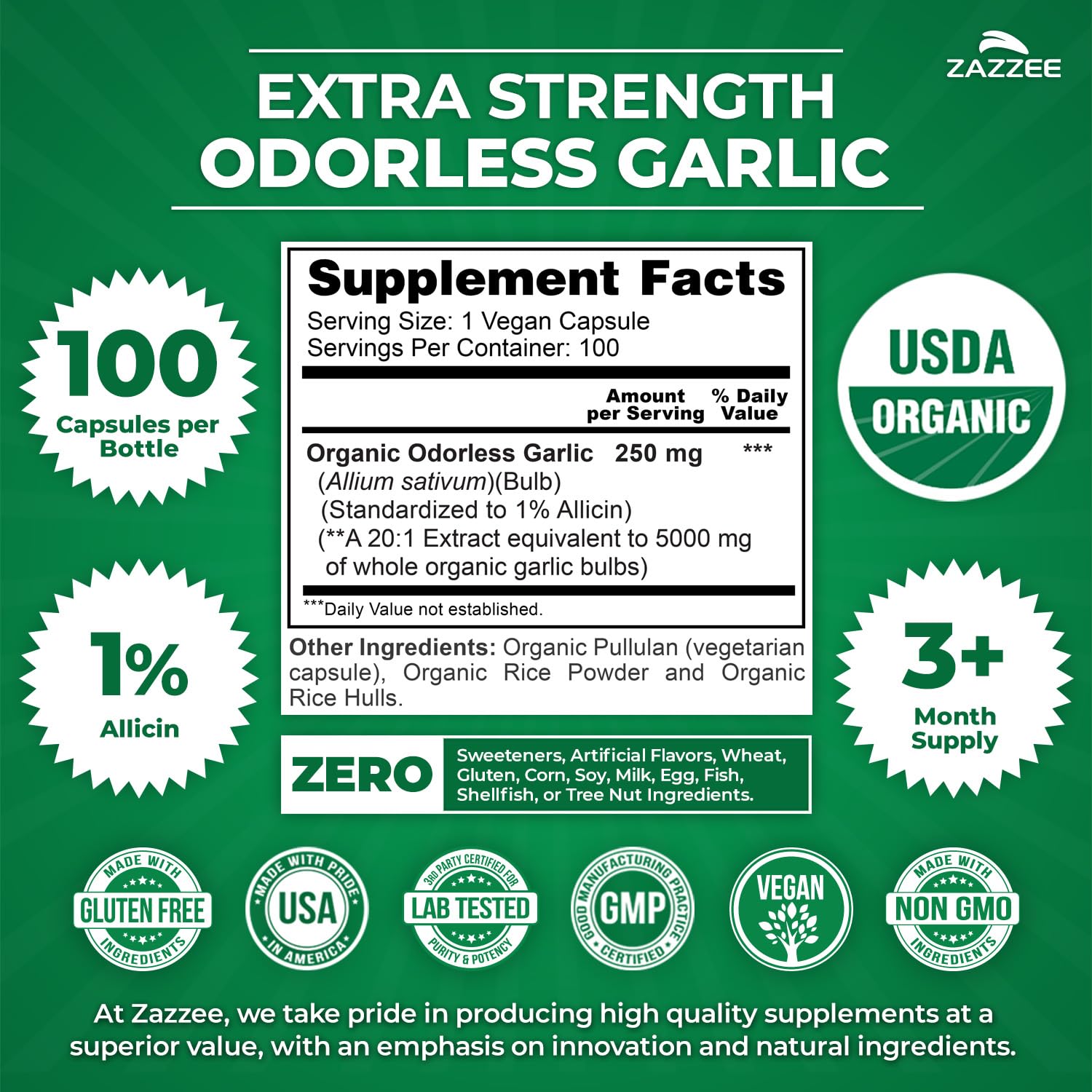 high potency garlic 20:1 extract