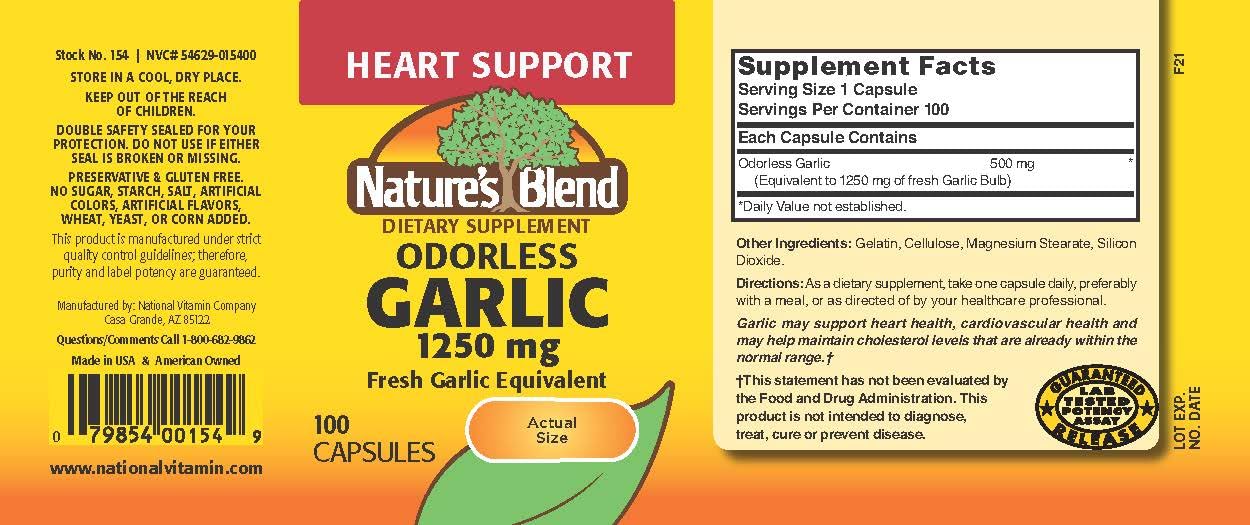 high potency garlic capsules 1250 mg