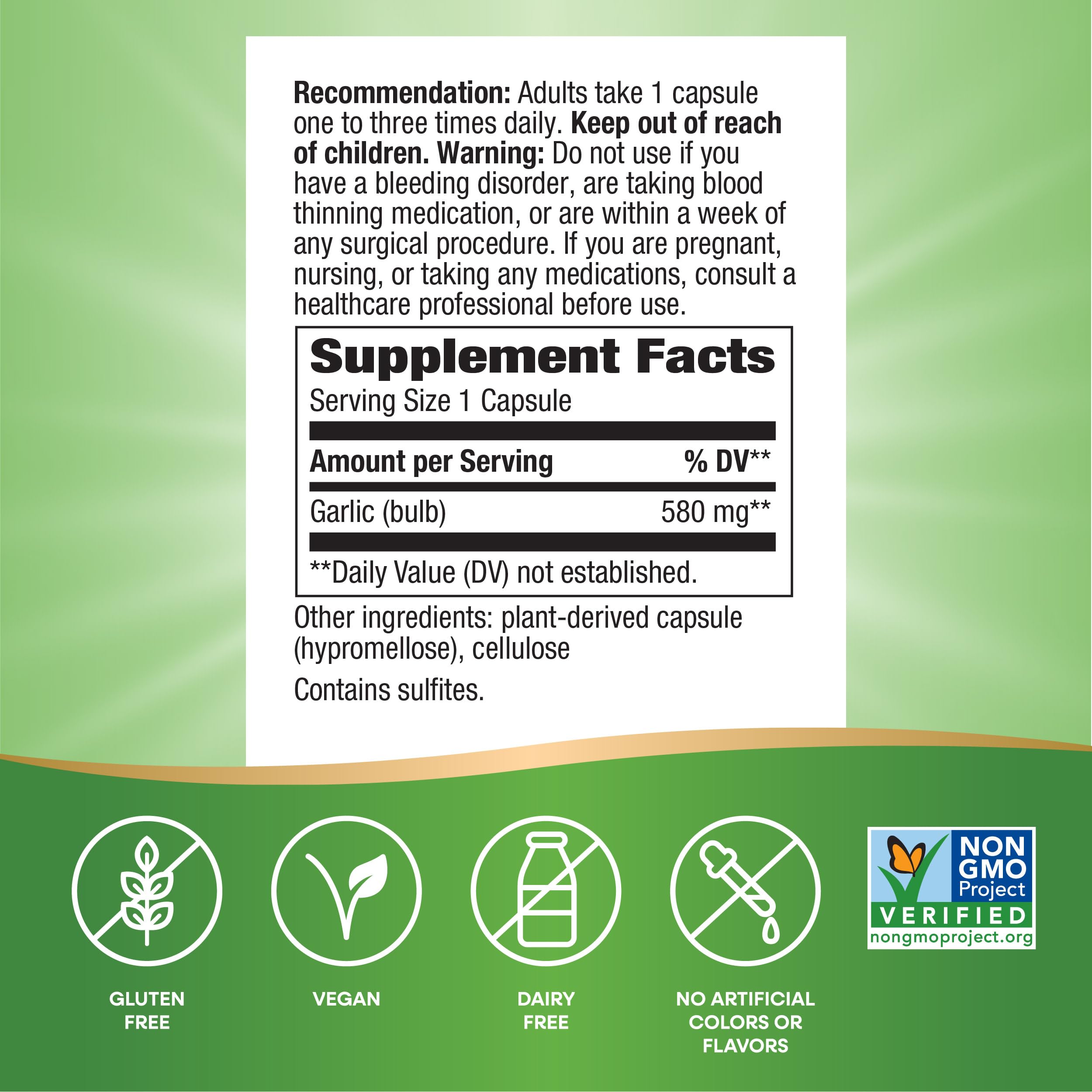 high potency garlic for vitality