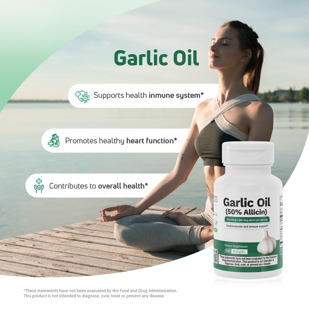 high potency garlic softgels for wellness