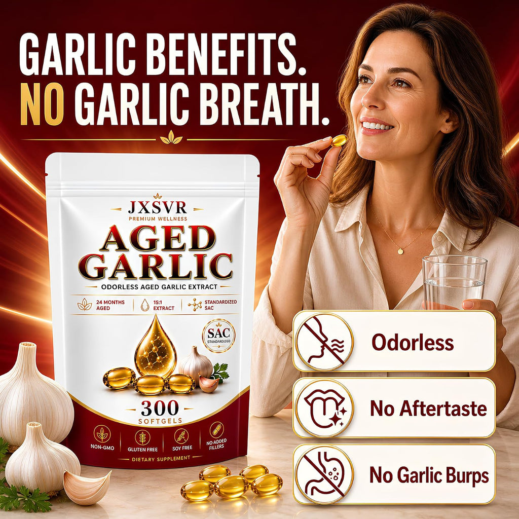 High potency garlic softgels for wellness