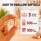 High potency garlic softgels