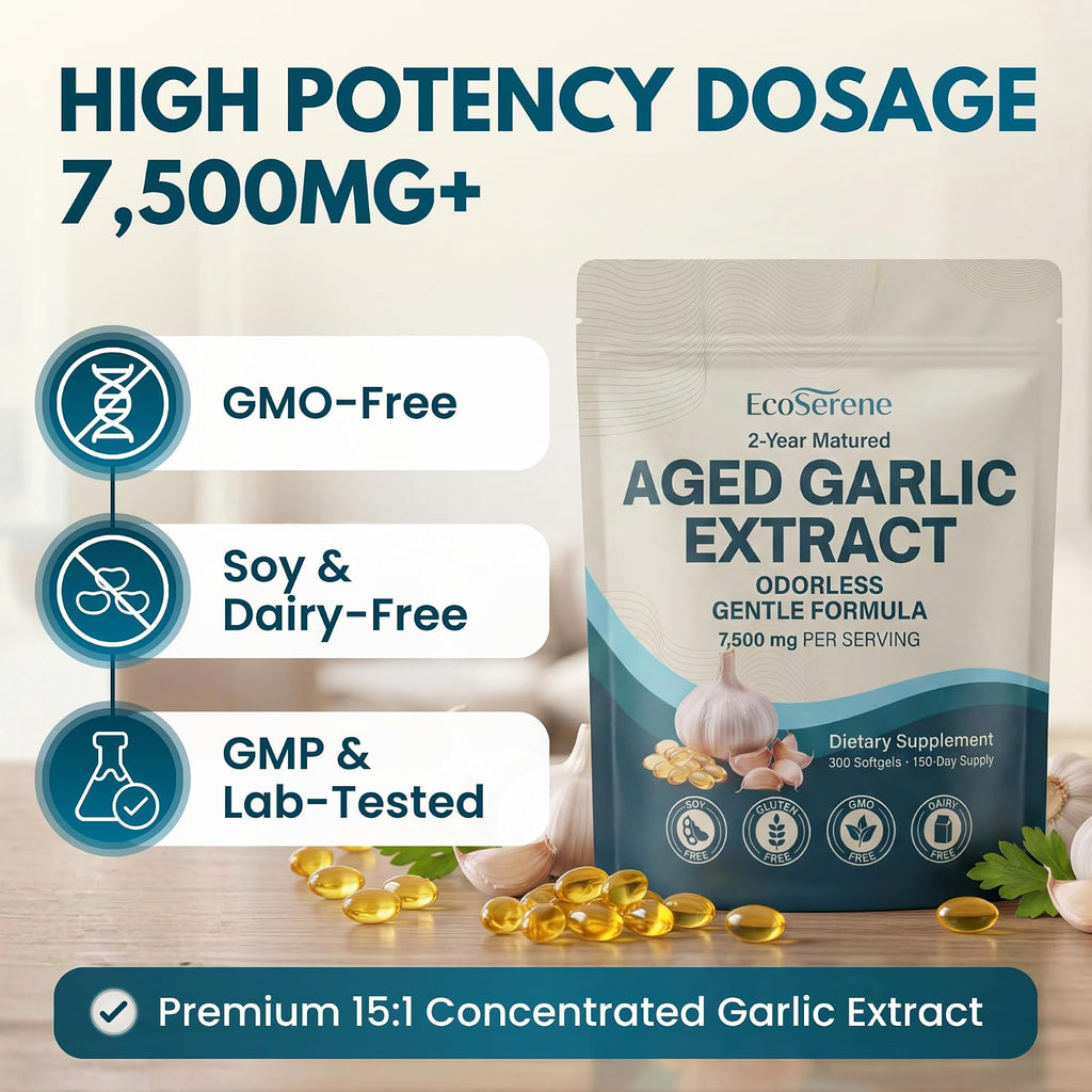 High potency garlic supplement benefits