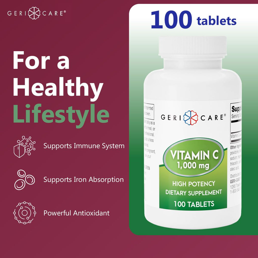 high potency GeriCare Vitamin C tablets