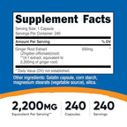 high potency ginger extract supplement