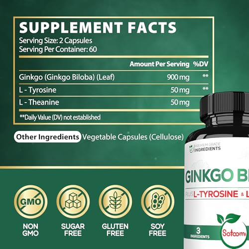 High potency Ginkgo Biloba 1000 mg