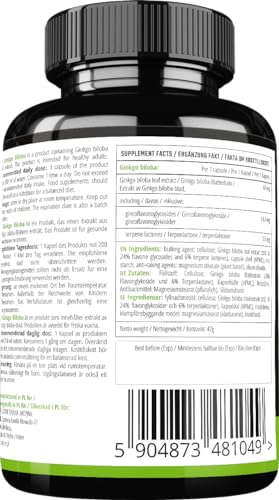 high potency ginkgo biloba for brain support
