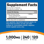 High potency ginseng supplement for wellness