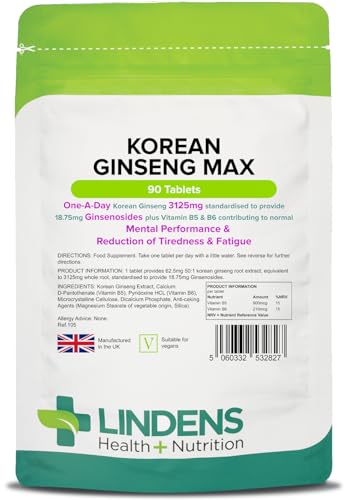 high potency ginseng tablets 3125mg