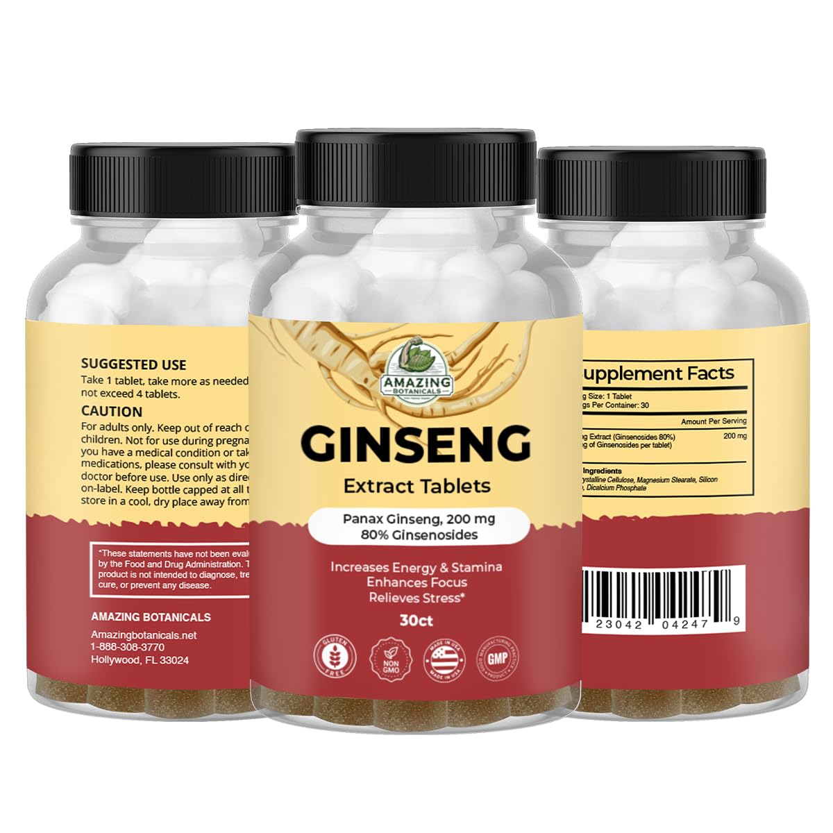 high potency ginseng with 80% ginsenosides