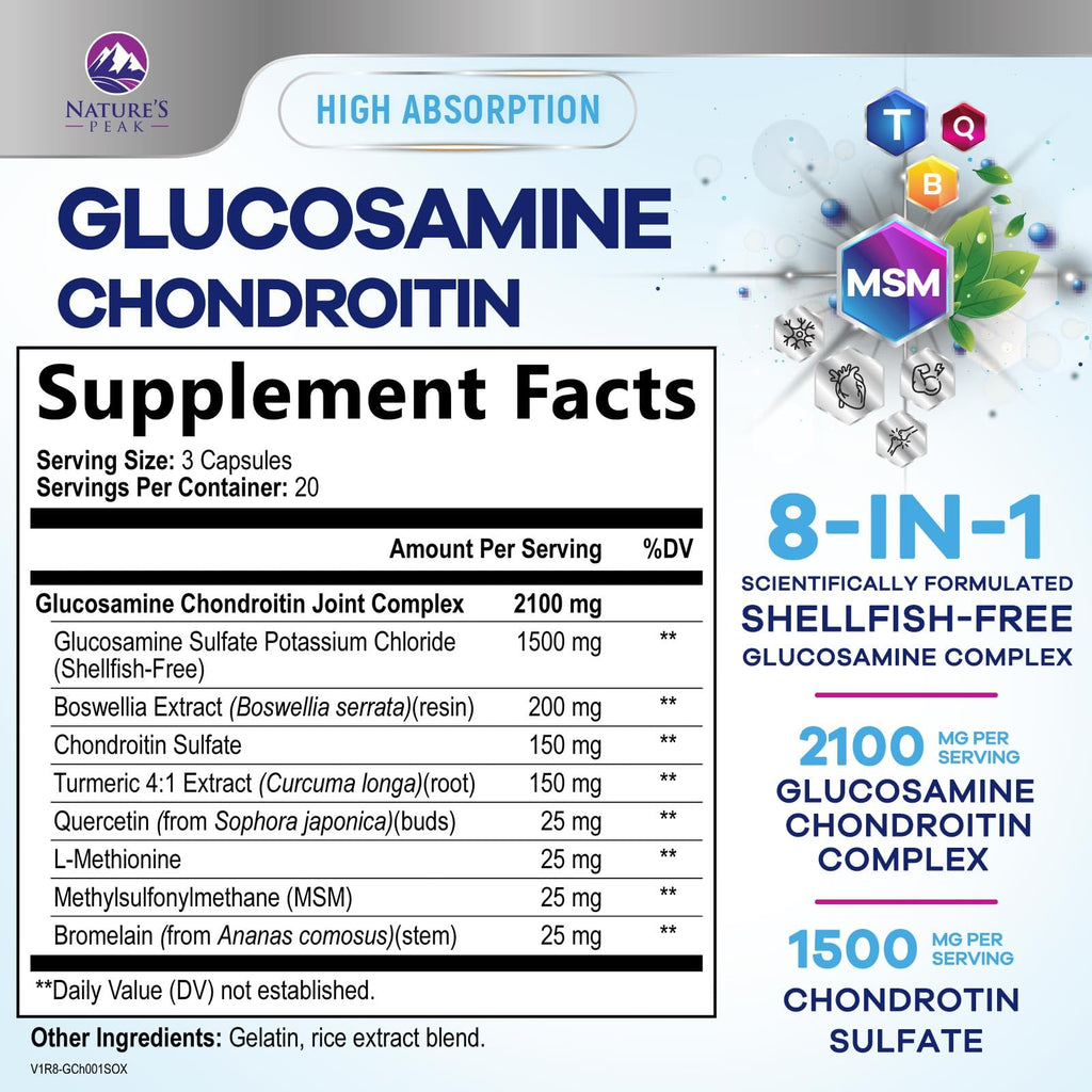high potency glucosamine chondroitin capsules