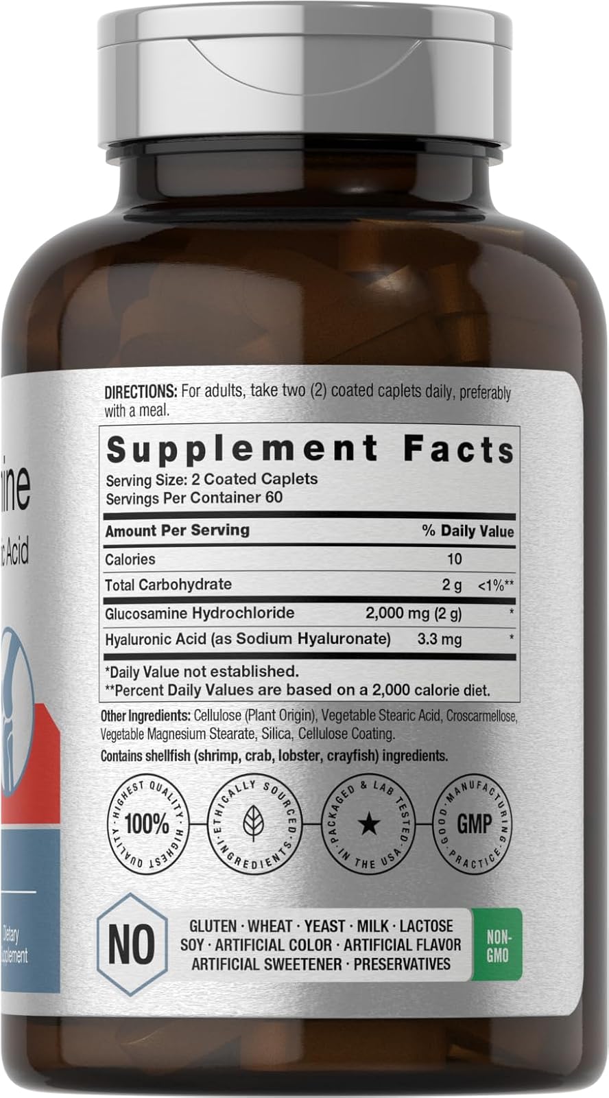 high potency glucosamine HCL capsules