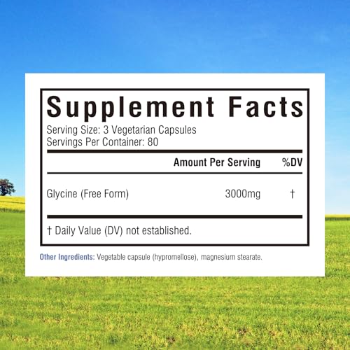 high potency glycine supplement Canada