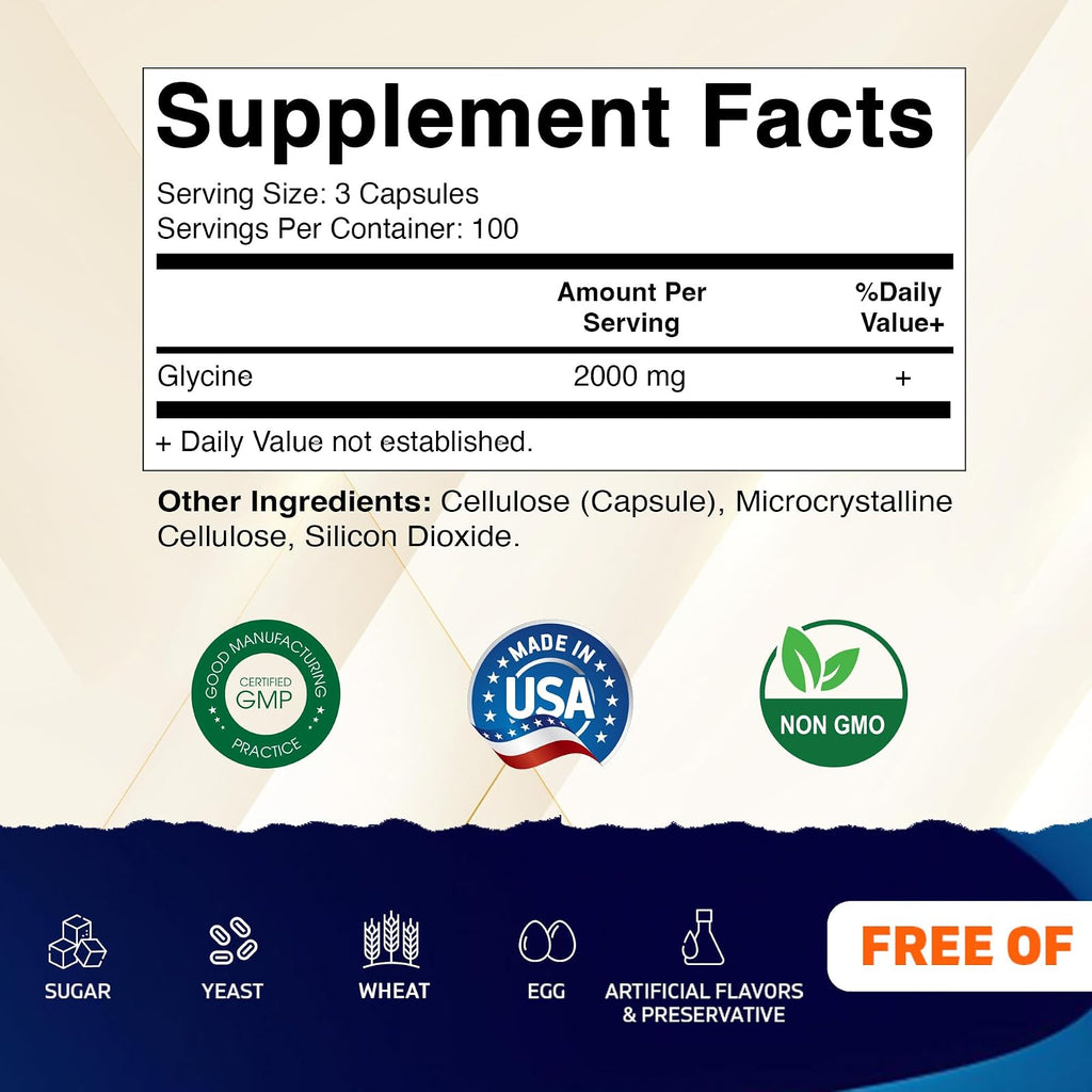 high potency Glycine supplement