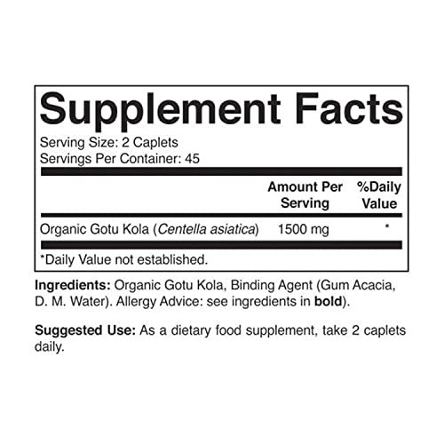 High potency Gotu Kola 1500 mg