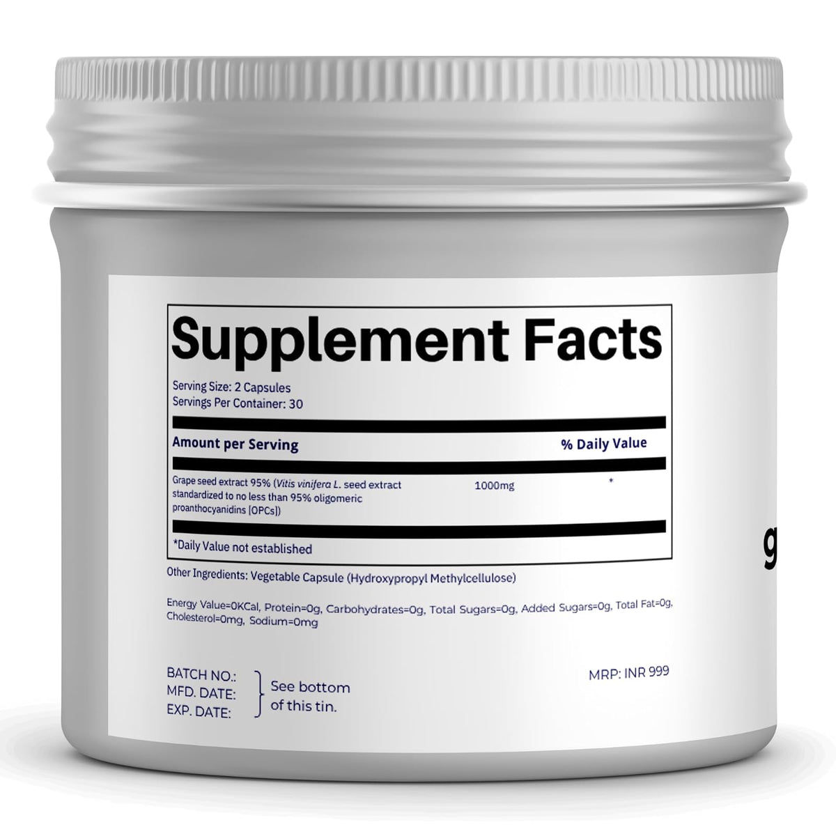 high potency grape seed extract 500 mg