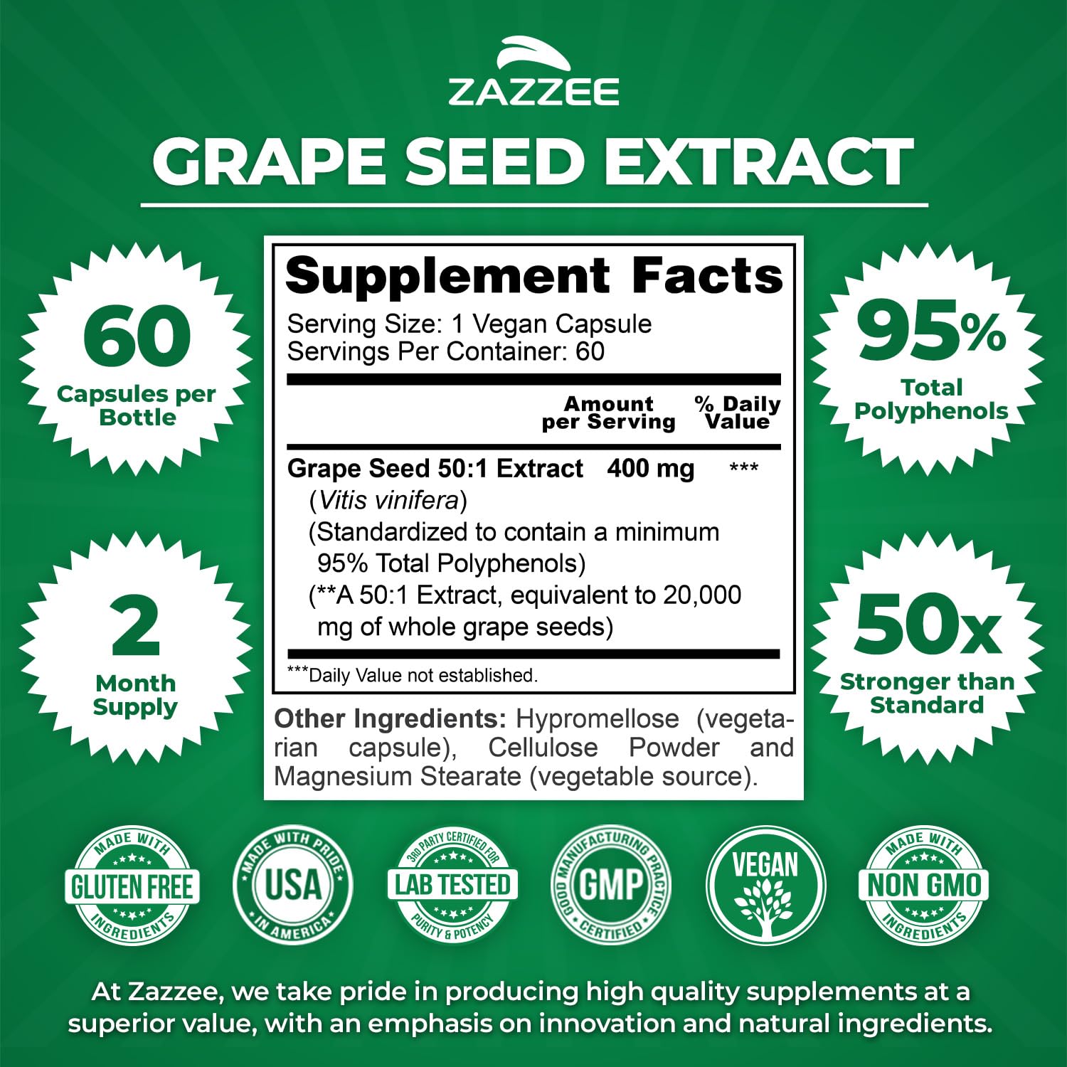 high potency grape seed supplement
