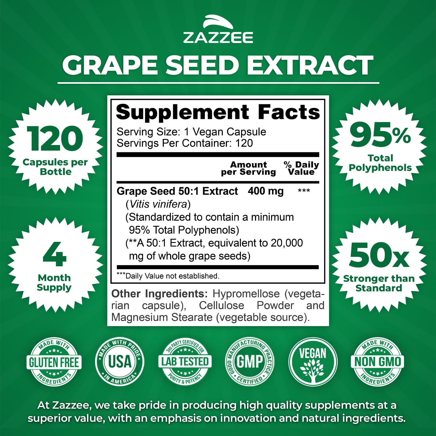 high potency grape seed supplement