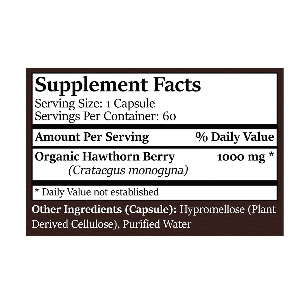 high potency hawthorn berry capsules
