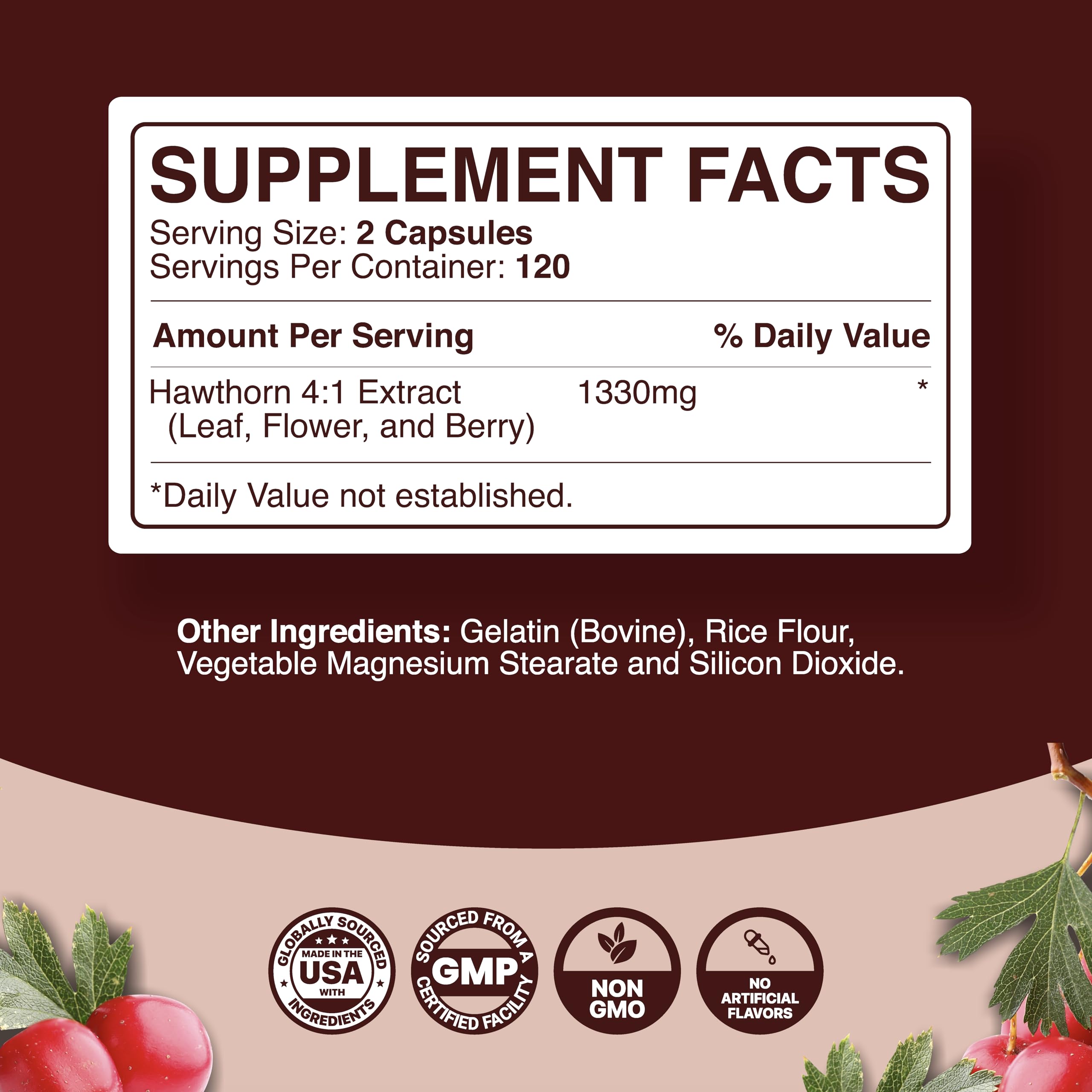 high potency hawthorn for health