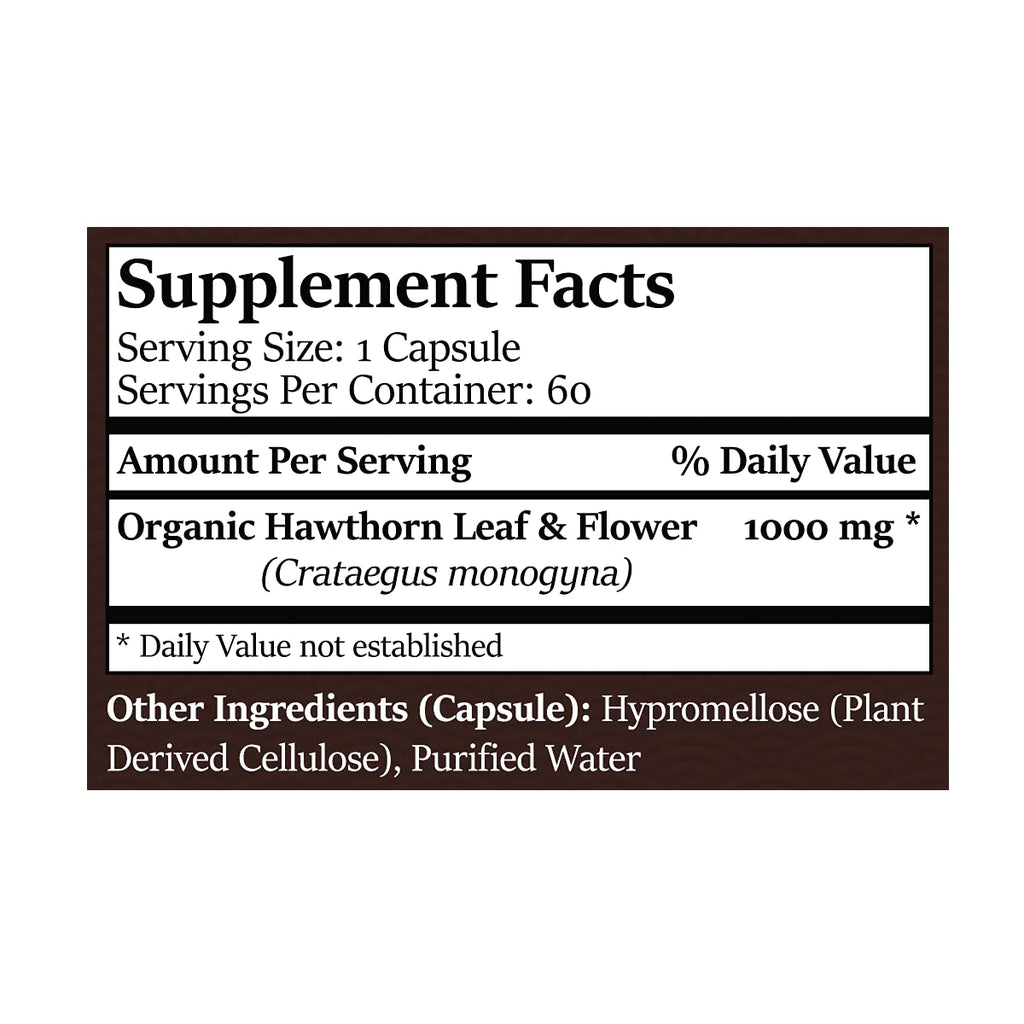 high potency hawthorn for heart vitality