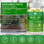 High potency hemp oil supplement