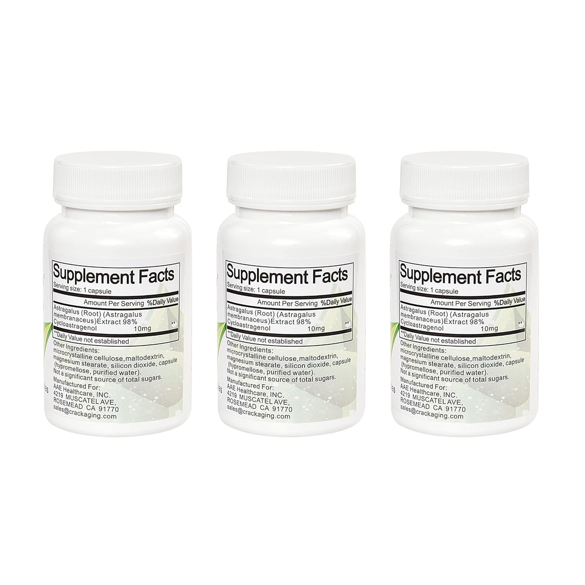 High potency herbal supplement capsules