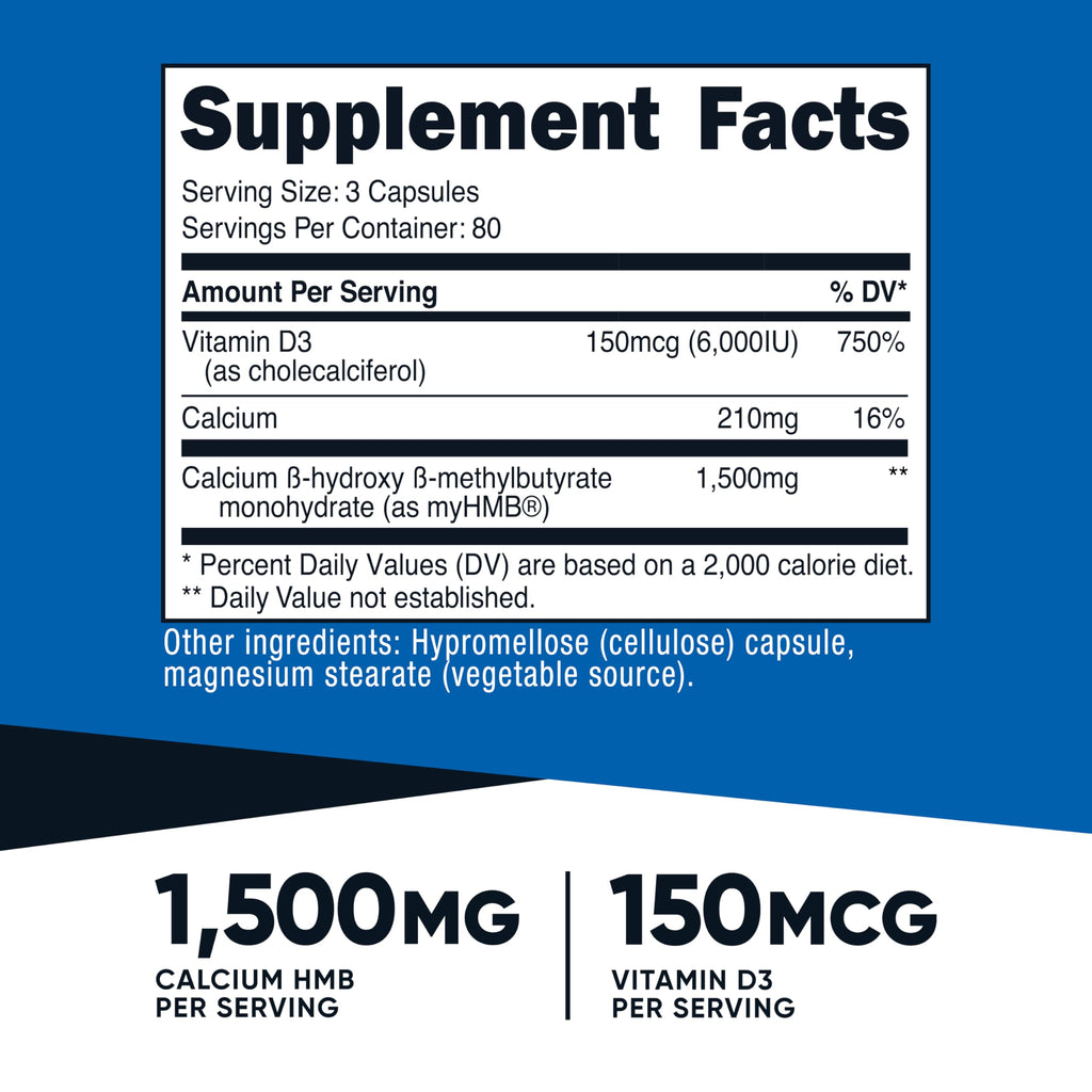 high potency HMB and vitamin D3