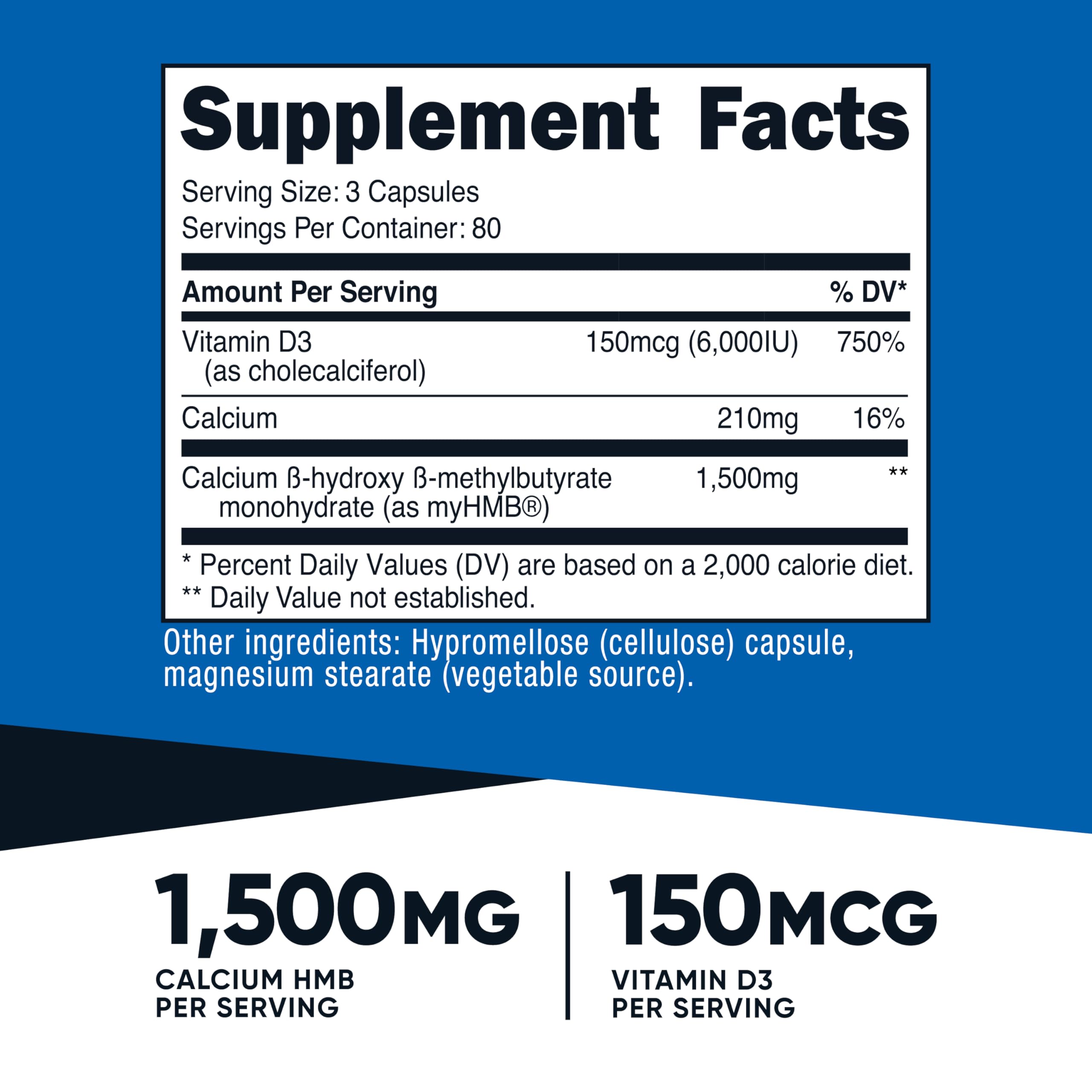 high potency HMB and vitamin D3