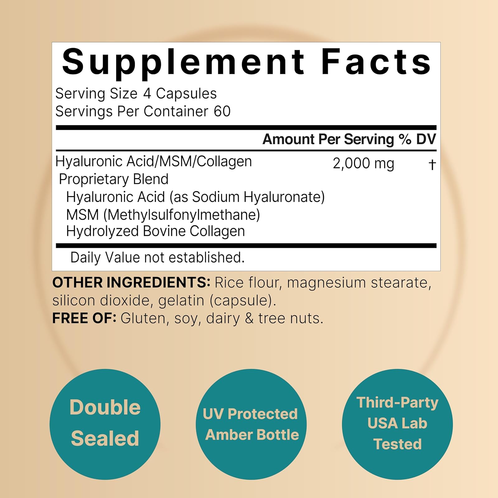 high potency hyaluronic acid supplement
