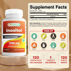 high potency inositol 1000 mg tablets