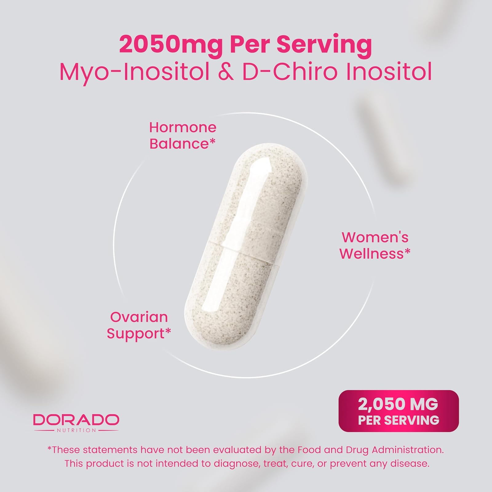 High potency inositol supplement 2050 mg