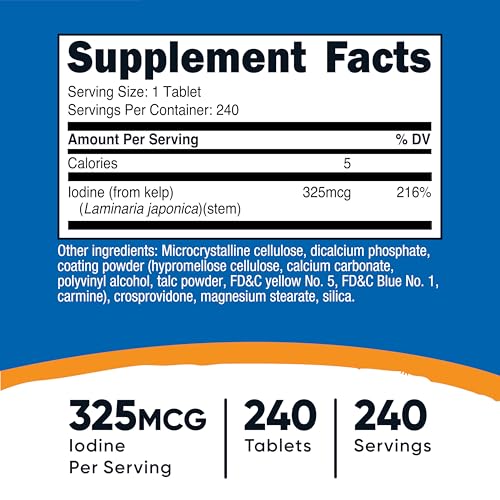 high potency iodine source tablets
