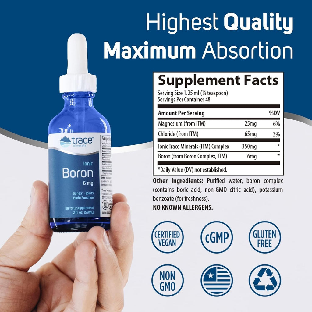 high potency ionic boron for health