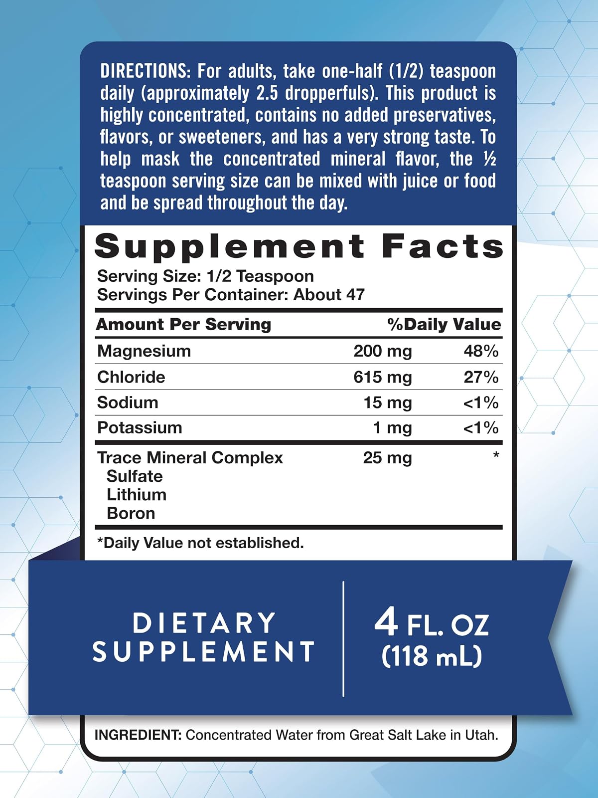 high potency ionic magnesium supplement