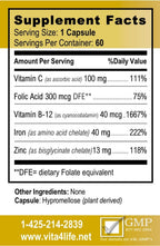 high potency iron bisglycinate capsules
