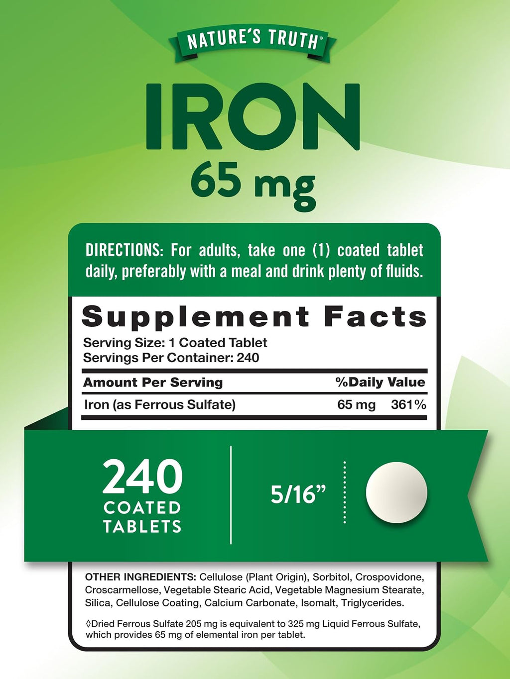 high potency iron bisglycinate tablets