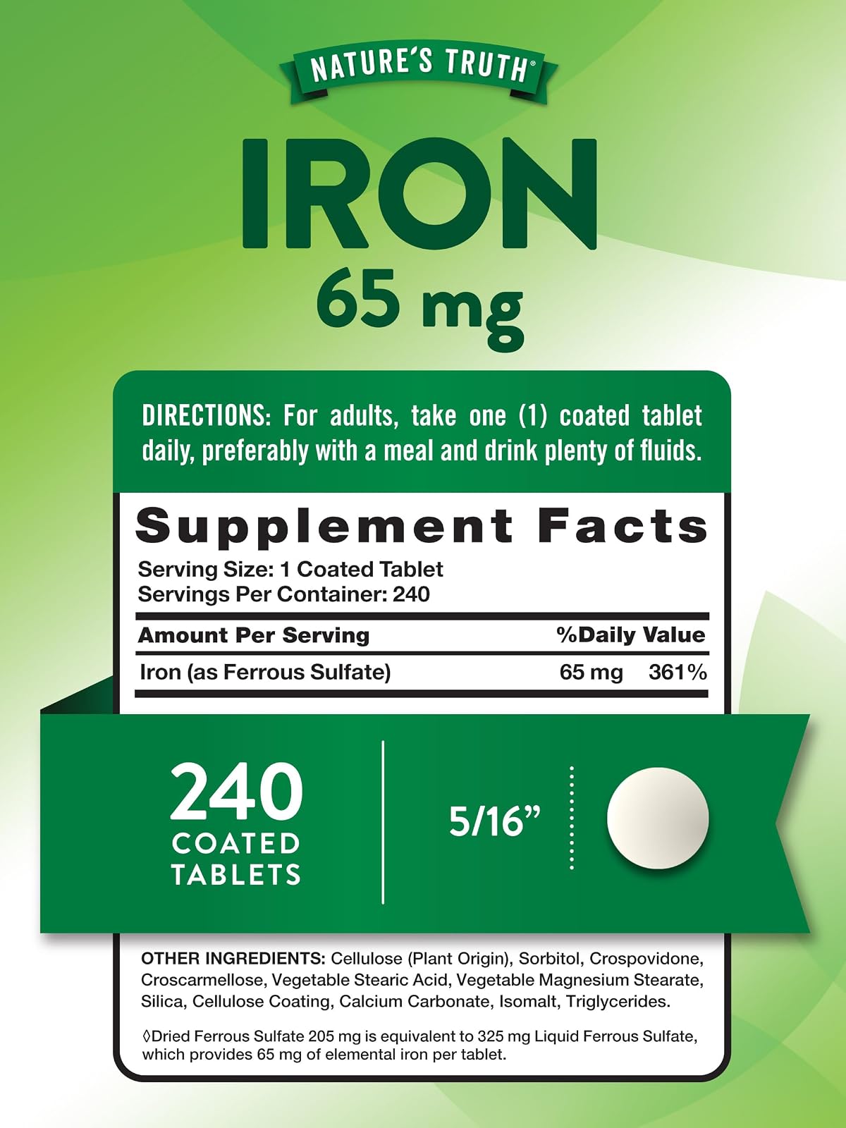 high potency iron bisglycinate tablets
