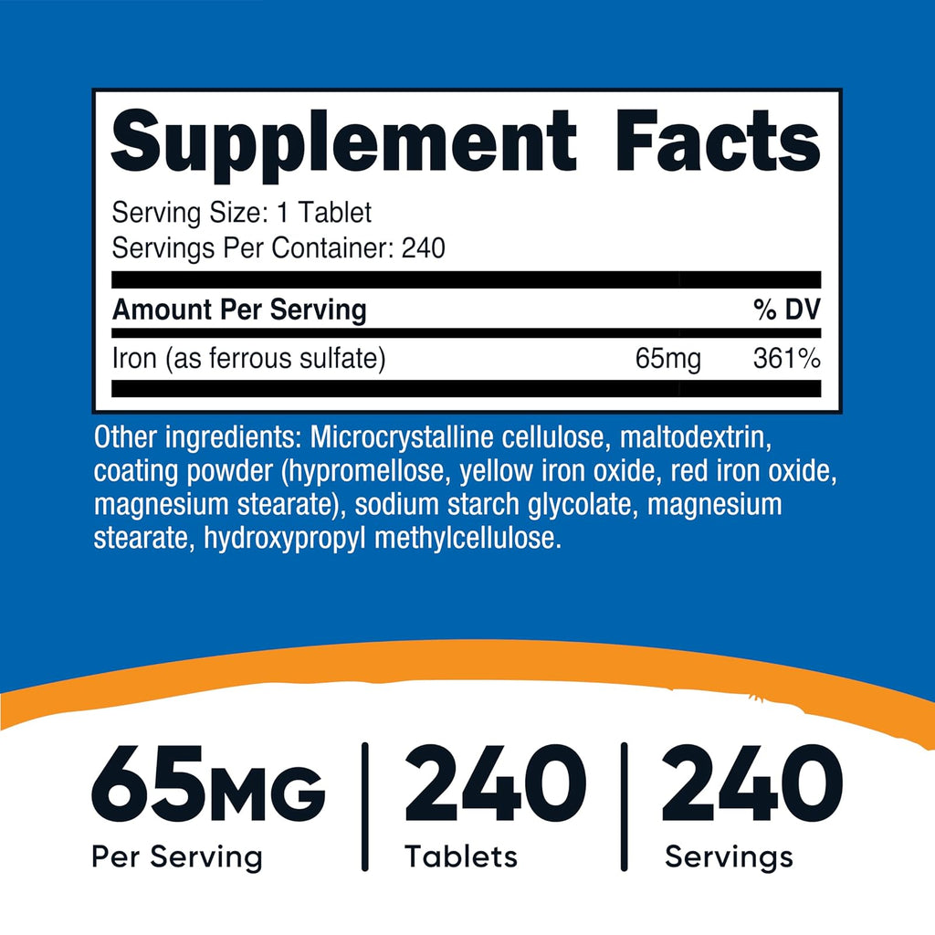 high potency iron bisglycinate tablets