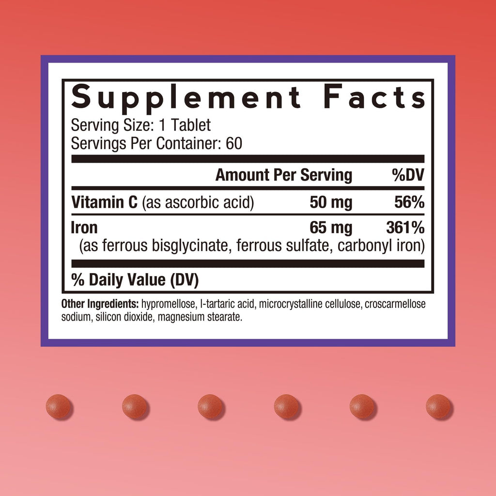 high potency iron bisglycinate tablets