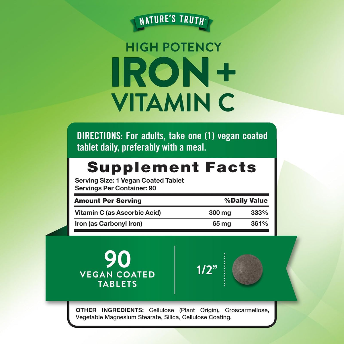 high potency iron bisglycinate tablets