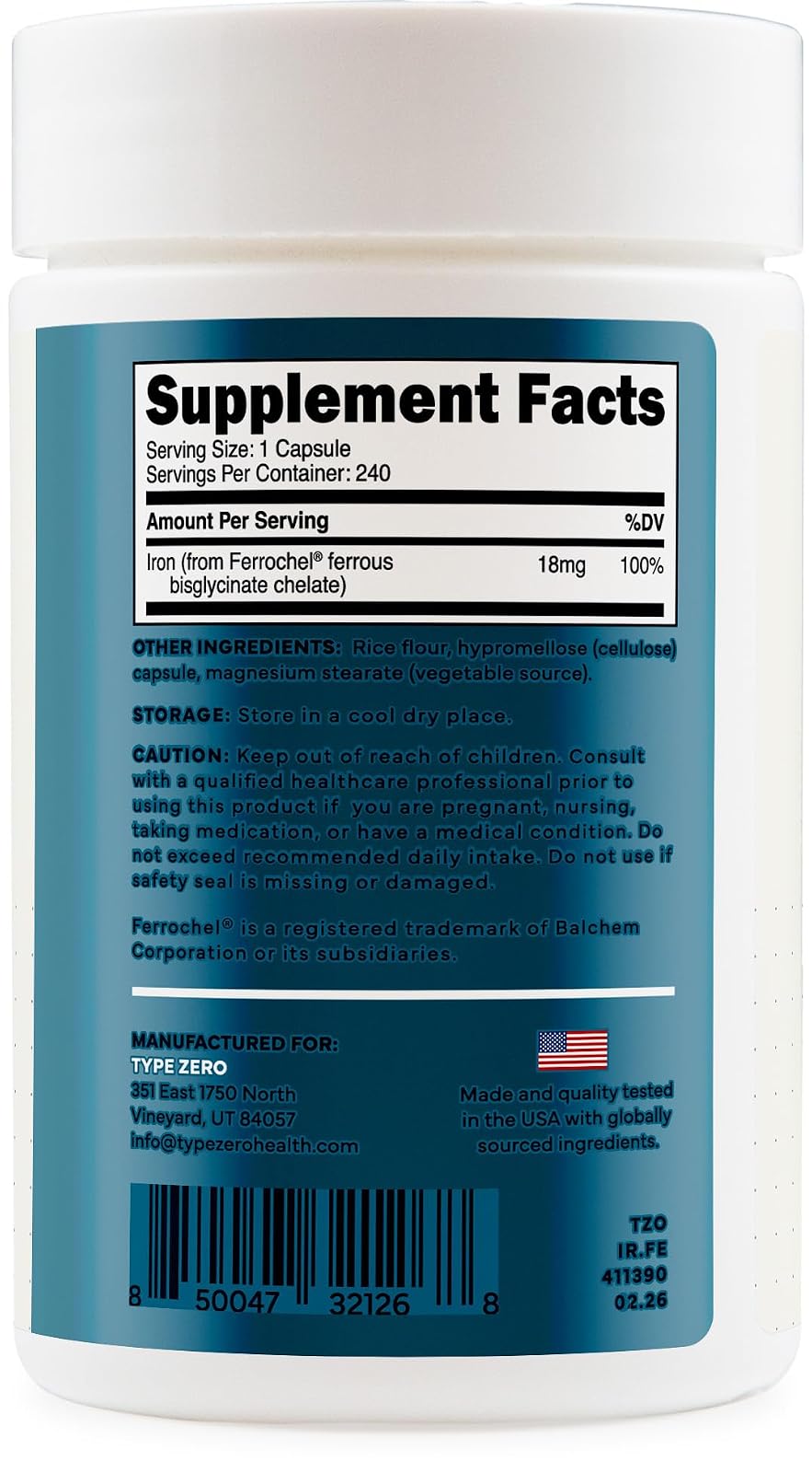high potency iron chelate formula