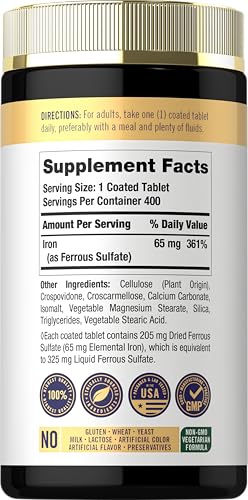 high potency iron supplement 325 mg